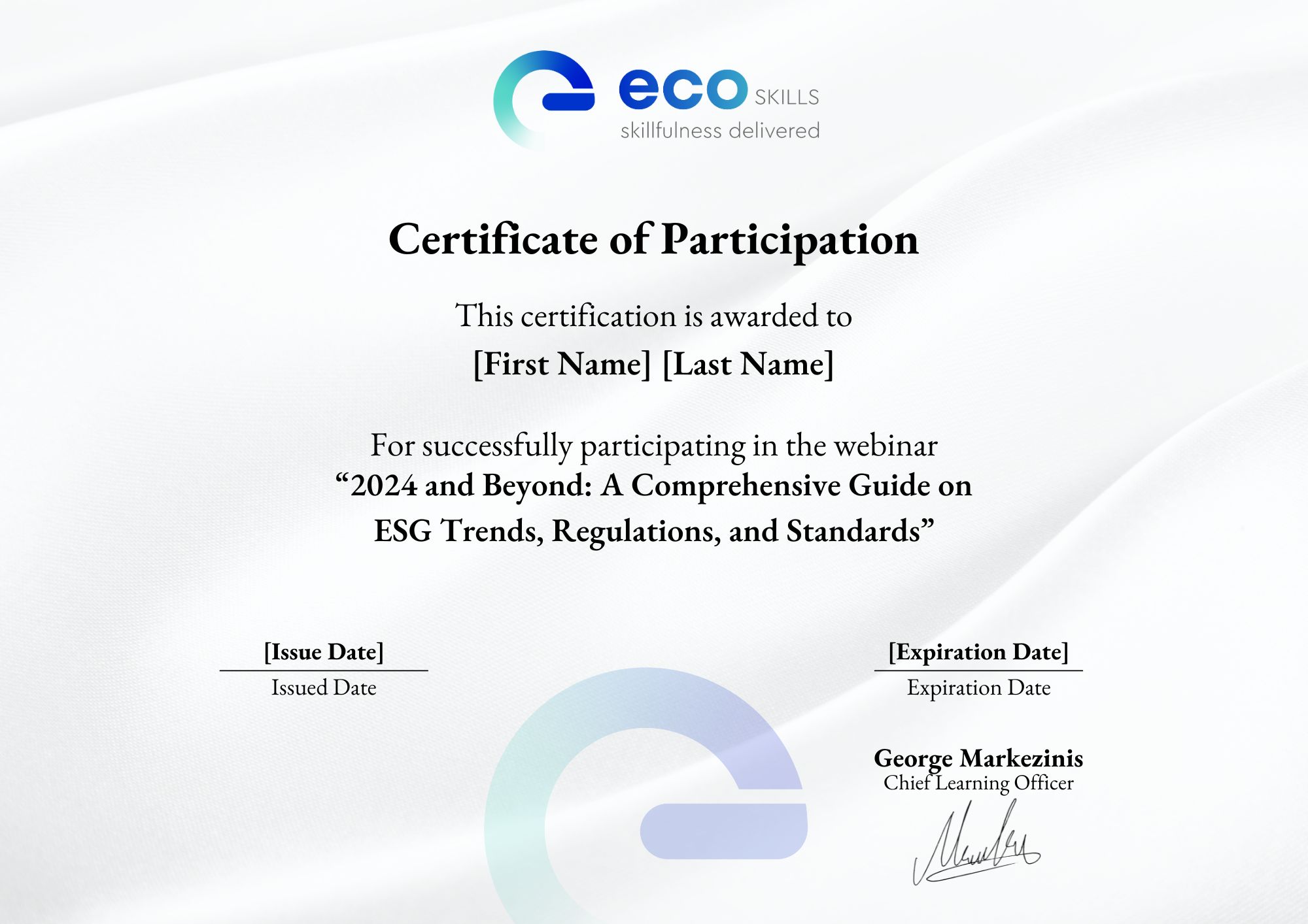 Webinar - EcoSkills